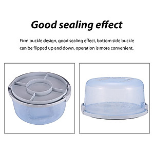 ALLOMN Cake Carrier Stand, Round Holder Storage with Lid and Handle for Transport Storage Container Tray Cake Cover Stand, Cupcake Containers Keeper Kitchen Cooking Box, for Cakes 6-10 Inch