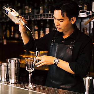 Spill Stop Chrome Tapered Pourer Dispenser Spouts with Poly-Kork, 12-Units, Black / Silver