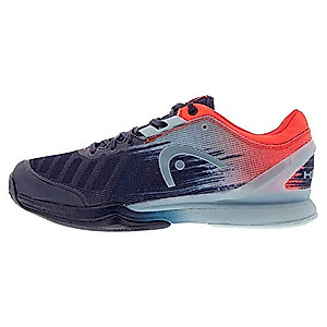 HEAD Sprint Pro 3.0 Tennis Court Shoes for Men-Dress Blue/Neon Red, 8, 8