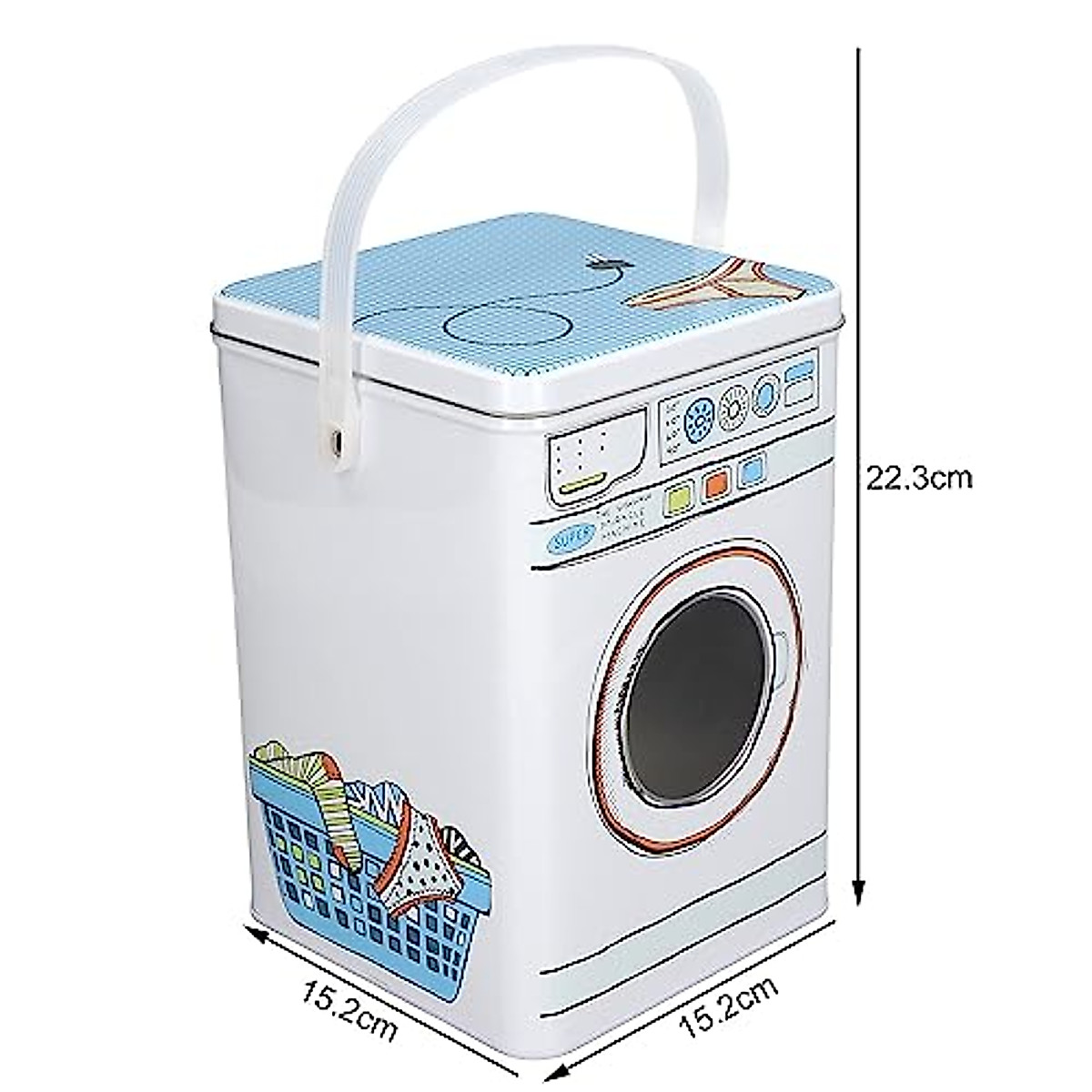 jerss Powdered Laundry Detergent Container Machine Storage Bucket Storage Box Modeling Packing Box Snacks Washing Powder Household Pottery Wheels Accessories