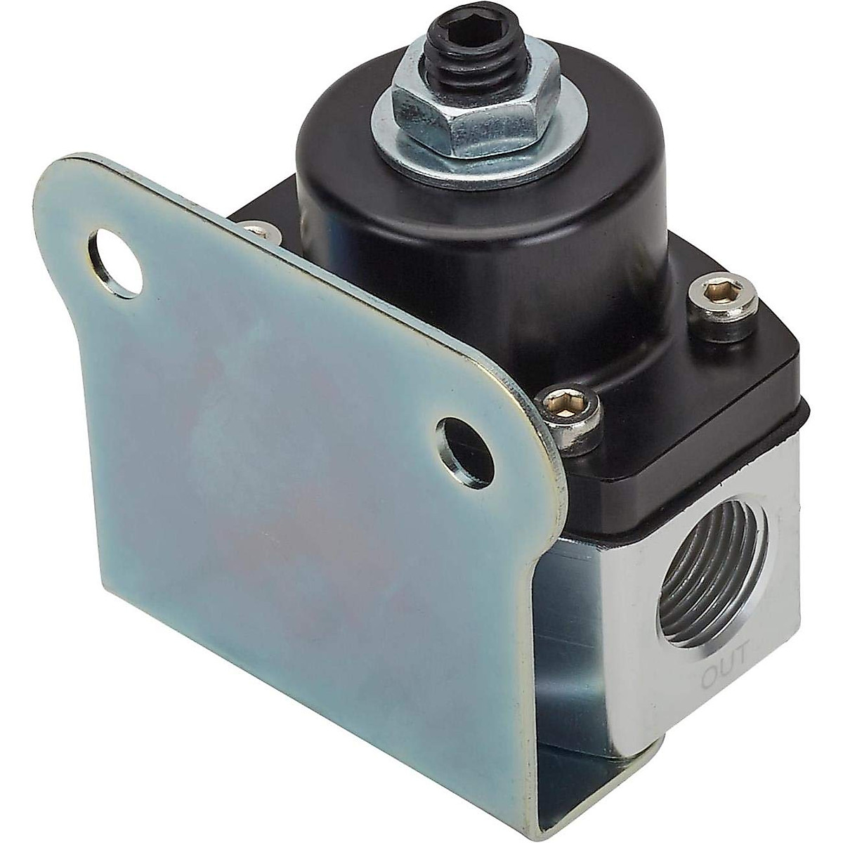 Speedway Motors Fuel Pressure Regulator, 5-12 PSI, Non-Return Style, CNC Lightweight Billet Aluminum, Universal Fit - Consistent and Reliable Performance