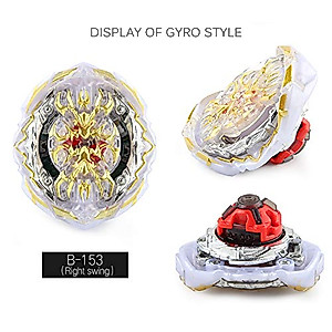 Burst Battle Evolution Attack Gyro Set with Two 4D Launcher Grip Starter and Stadium(4 in 1)
