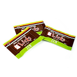 Licks Pill-Free Zen Cat Calming - Natural Calming Aid for Aggressive Behavior and Nervousness - Calming Cat Treats for Stress Relief & Cat Health - Gel Packets - 30 Use