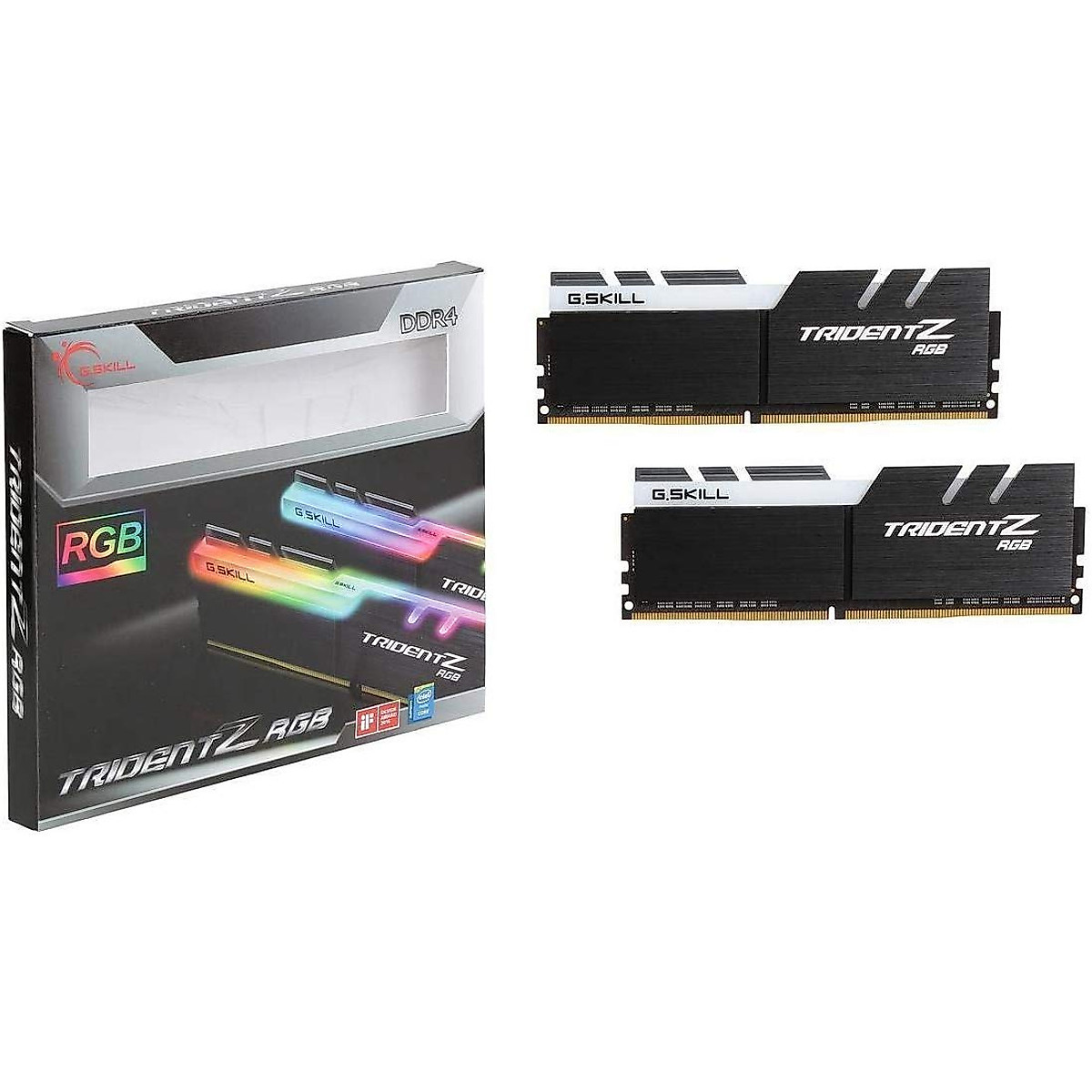 G.SKILL Trident Z RGB Series (Intel XMP) DDR4 RAM 32GB (2x16GB) 3200MT/s CL16-18-18-38 1.35V Desktop Computer Memory UDIMM (F4-3200C16D-32GTZR)