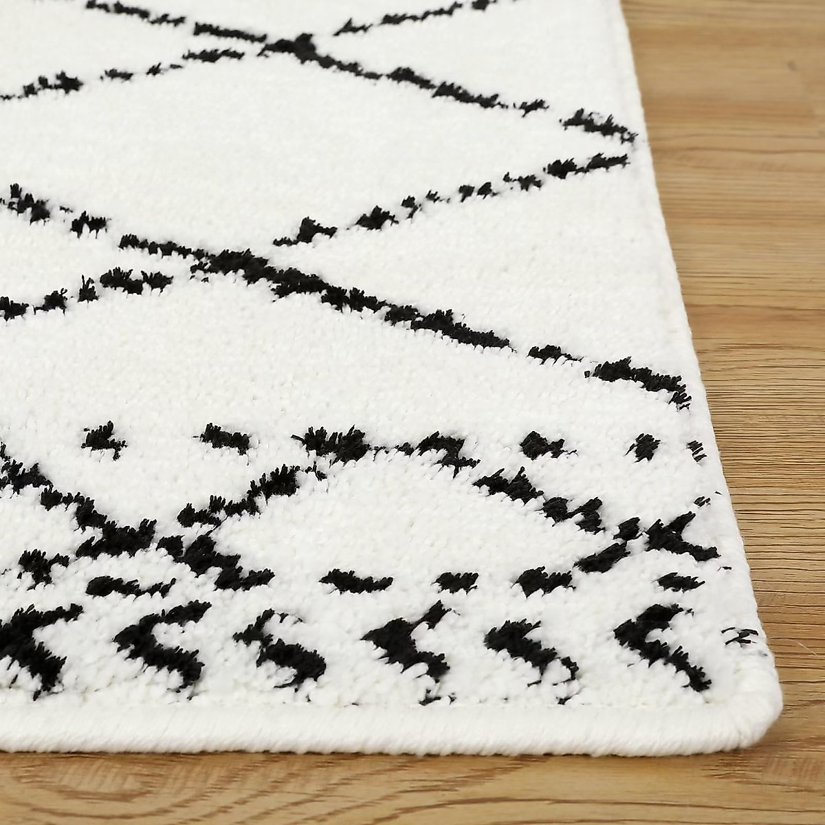 GAOMON Area Rug 9x12 Modern Geometric Indoor Carpet Contemporary Lines Plush Floor Cover Non-Slip Thicken Floor Carpet for Living Room Bedroom Home Office Retro Accent Rug Non-Shedding Vintage Rug