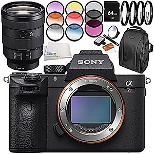 Sony Alpha a7R III Mirrorless Digital Camera with Sony FE 24-105mm f/4 G OSS Lens 10PC Accessory Bundle – Includes 64GB SD Memory Card + More
