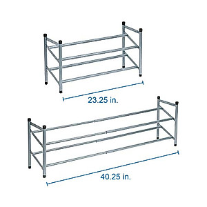 Topline Expandable 2-Tier Shoe Rack Organizer