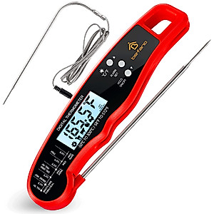 Befano Instant Read Meat Thermometer, Waterproof Digital Food Thermometer with Backlight and Magnet, Fit for Kitchen, Food Cooking, Grill, BBQ, Smoker, Candy, Coffee, and Oil Deep Frying- Green