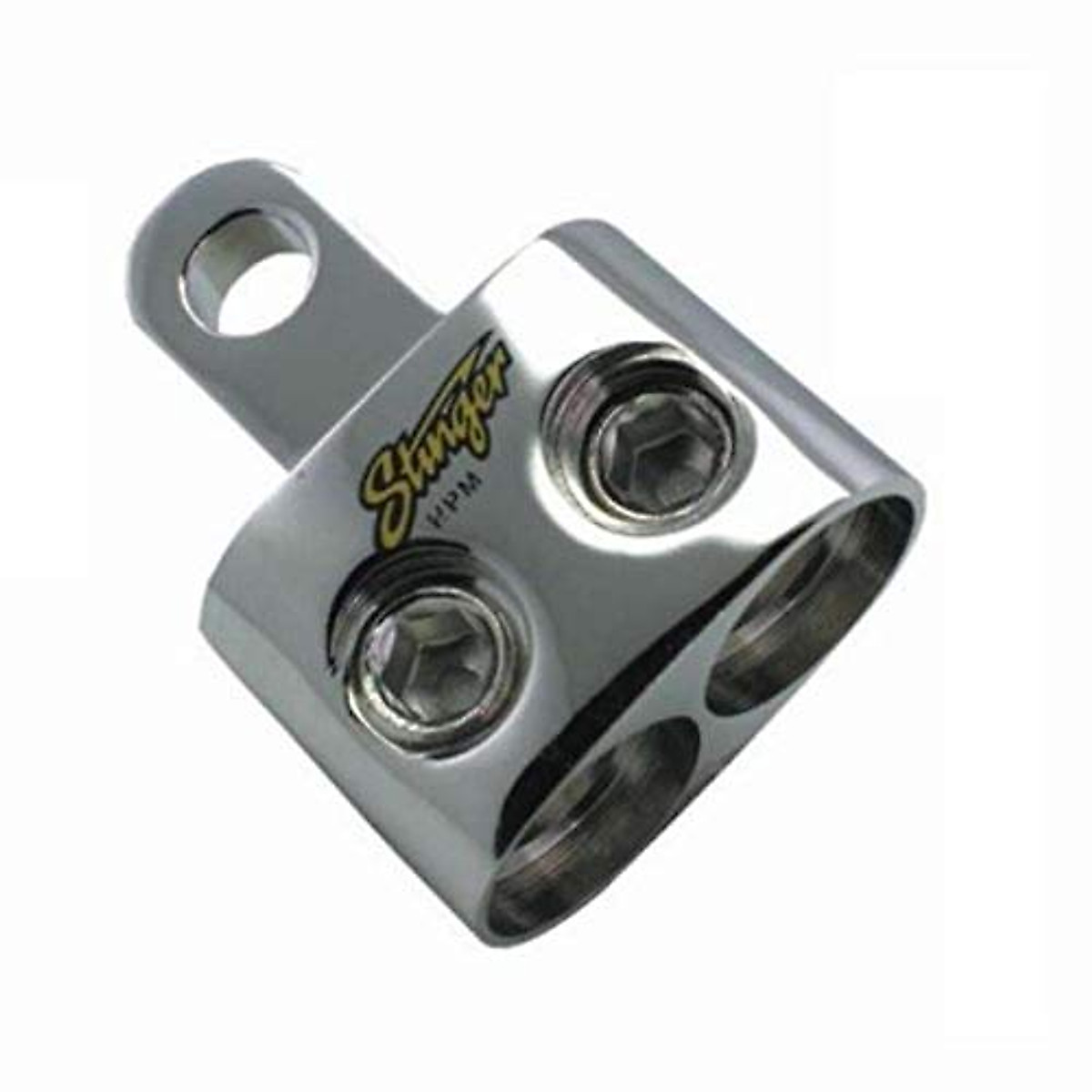 Stinger SPT5201 PRO Classic Dual 1/0 Gauge Inputs to 5/16-Inch Ring Shoc-Krome Terminal