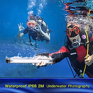 uyled Handheld Photography Light Professional LED Video Light Wand 12 Lighting Mode, Stepless Dimming,CRI≥95 IP68 Waterproof with10400mAH Rechargeable Battery 3000k 5750k RGB Colorful Stick