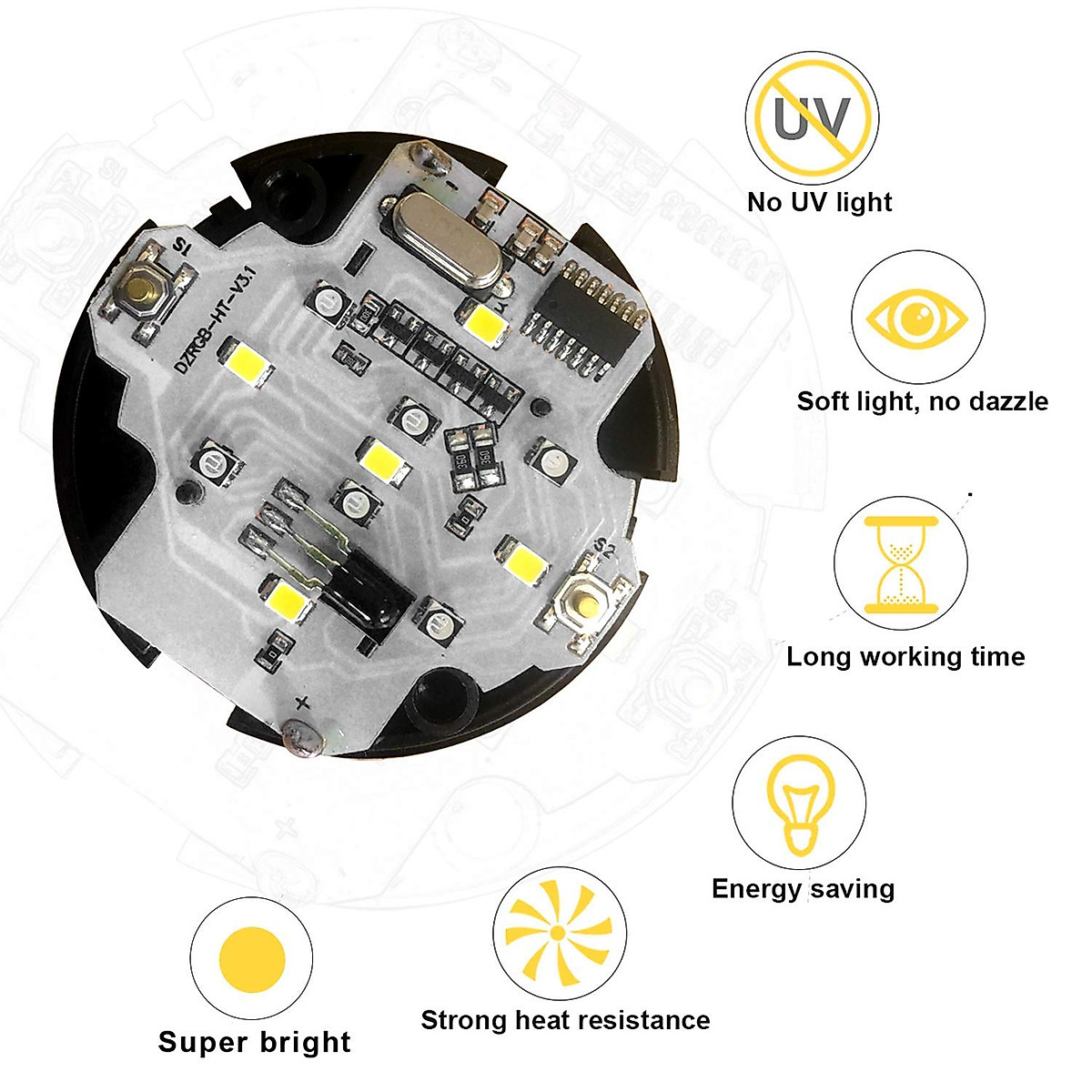 Bjour LED Puck Lights Color Changing Under Counter Lighting Battery Powered Stick On Lights Kitchen Cabinet Lights with Remote Control Black Under Cabinet Light RGB Closets Lights, 9 Pack