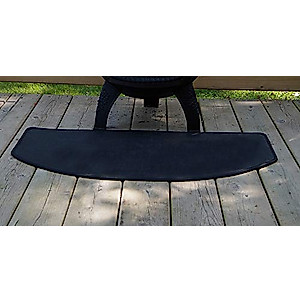 The Blue Rooster Half Round Flexible Fire Resistant Chiminea and Fireplace Hearth Pad