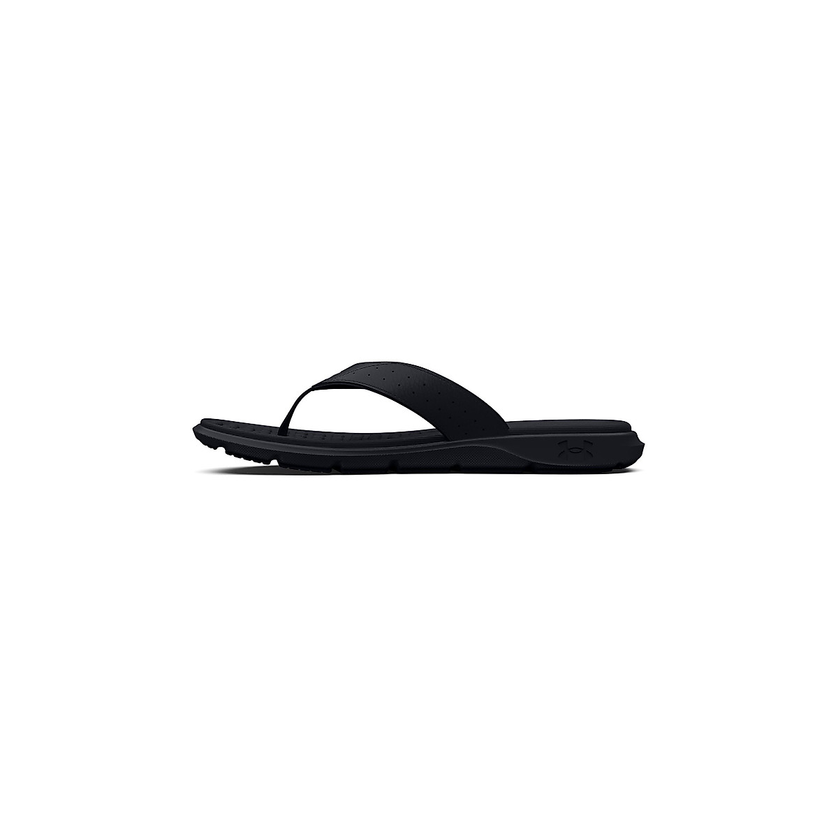 Under Armour Men's Ignite Pro Flip Flop, (001) Black/Black/White, 10, US