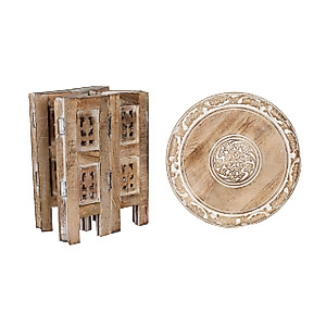 Coffee Table for Living Room, Wooden End Table, Small Side Table, Night Stand, Bedside Table, Entry Table, Side Table for Magazine, Books & Plants -18 x22 White Wash