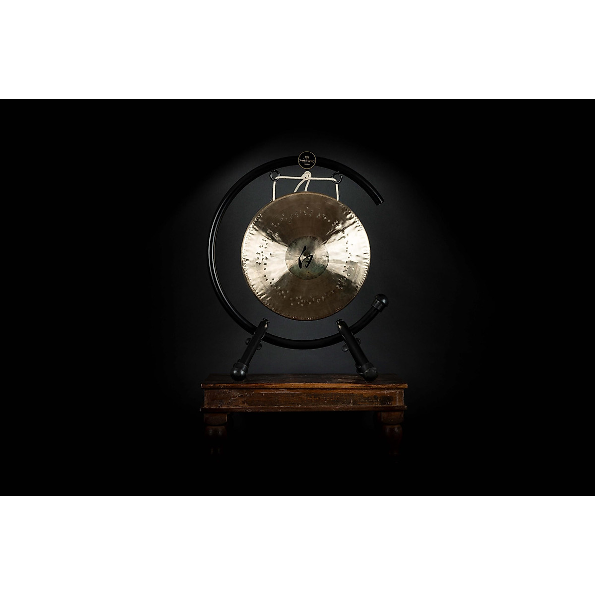 12" White Gong, Handcrafted Bronze Alloy — Includes Beater — For Sound Healing Therapy, Yoga and Meditation, 2-YEAR WARRANTY