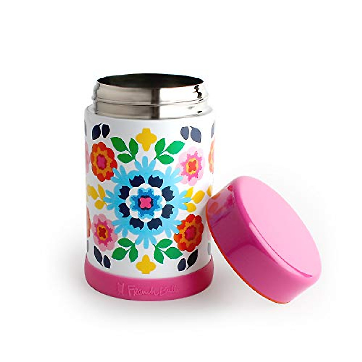 French Bull Stainless Steel Leak Proof Hot Lunch Thermos Vacuum Insulated Food Soup Jar Container, Easy Grip Lid, 16oz, Sus