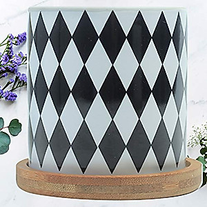 Cabilock Plant pots Ceramic Bonsai pots Ceramic Planter pots Small pots Ceramic Plants Pots Ceramic pots Tiny Plant Succulent pots Mini vases Round vase Simple Flower Pot Desktop Mini Basin