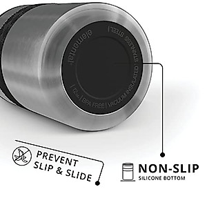 Elemental Insulated Can Cooler, Triple Wall Stainless Steel Can Cooler Insulator - Drink Cooler Cup for 12oz Regular Beer, Soda, Sparkling Water - Brushed Steel