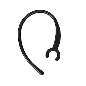 10-Pack Replacement Clamp Bluetooth Ear Hook Loop Clip Replacement - Set of 5 Small Clamps + 5 Pack Large Clamps Shape Clear Hook for Samsung, Motorola, LG & Other Bluetooth Headsets (Black)
