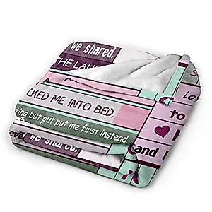 to My Mom Love Letter Throw Blanket Ultra Soft Warm Cozy Lightweight Microfiber Blankets Flannel Sherpa Fuzzy Fluffy Plush Throws for Sofa Couch Bedding All Season 60"x50"