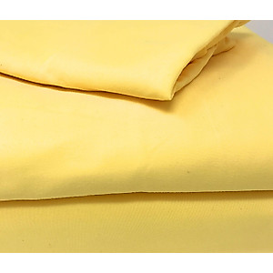 Tache 2 Piece Solid Sunny Golden Yellow Duvet Cover Set, Twin XL