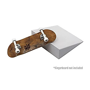 Teak Tuning Monument Series Concrete Fingerboard Small Kicker Ramp Obstacle - 3" Long, 1" Tall - Ultra Premium, Super Durable Polymer Modified Concrete - Sterling Gray Colorway