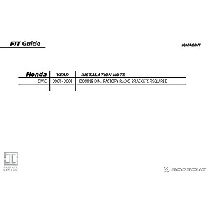 SCOSCHE Install Centric ICHA6BN & HA08BCB Compatible with Select 1998-08 Honda Power/Speaker Connector/Wire Harness for Aftermarket Stereo Installation
