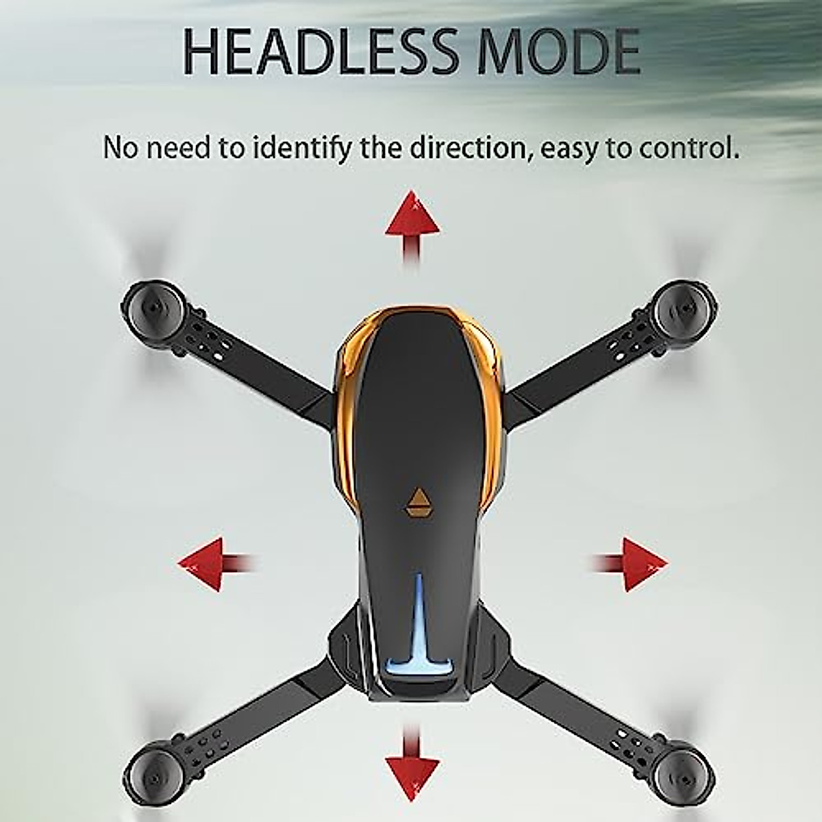 Dual 1080P HD FPV Camera Drone - Remote Control With Altitude Hold Headless Mode, Newly One Key Start Speed Adjustment, Toys Gifts For Boys & Girls