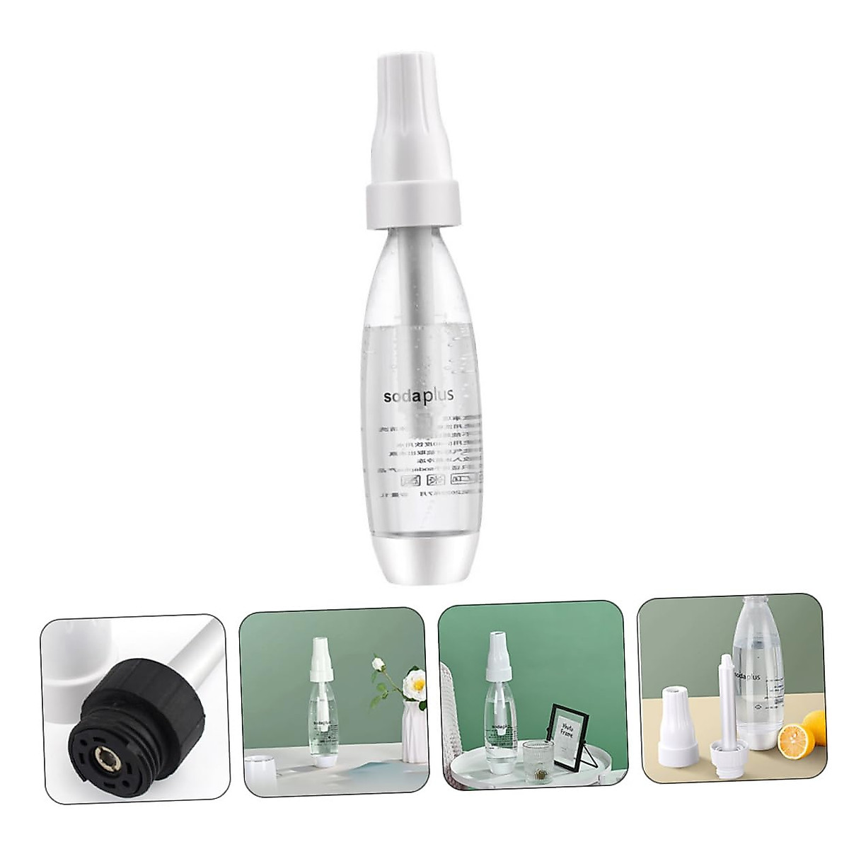 NOLITOY 2 Pcs Sparkling Water Machine Water Maker Carbonating Bottles Carbonated Drink Maker Soda Water Making Tool Water Carbonator White Food Grade Bpa Manual Carbonated Water