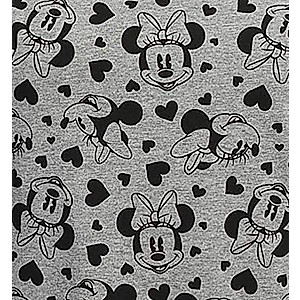 Disney Womens Plus Size T-Shirt Minnie Mouse All Over Print (Heather Grey, 3X)