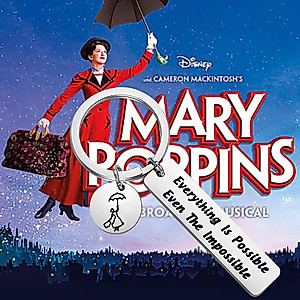 FOTAP Motivational Gift Everything Is Possible Even The Impossible Keychain Great Inspirational Gift (Mary keychain)