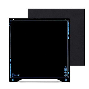 BIQU Upgrade SSS Spring Steel Sheet with Magnetic Sticker, 235X235MM Ultra-Flexible Removable Surface Heated Bed Platform 3D Printer Parts Printing Build Plate for Ender 3/Ender3 Pro/Ender 5/B1