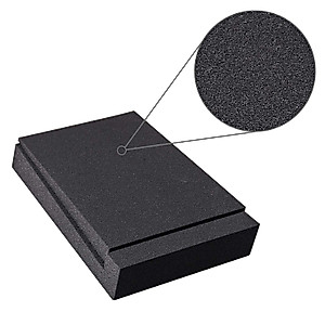 Studio Monitor Isolation Pads, Suitable for 5" inch Speakers, High-Density Acoustic Foam for Significant Sound Improvement, Prevent Vibrations and Fits most Stands - 2 Pads