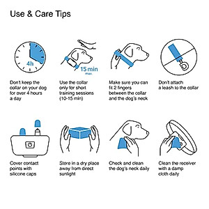 PetSpy P620 Dog Training Shock Collar for Dogs with Vibration, Electric Shock, Beep; Rechargeable and Waterproof Remote Trainer E-Collar - 10-140 lbs