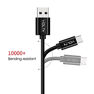 PRO USB Type-C Braided Cable Compatible with Your Microsoft Surface Duo 2 at Full 65 Watt Charging and 5Gbps Data Transfer Speeds [ 1.5M/5Ft Long]