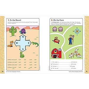 My First Grade Geography Workbook: 101 Games & Activities To Support First Grade Geography Skills (My Workbook)