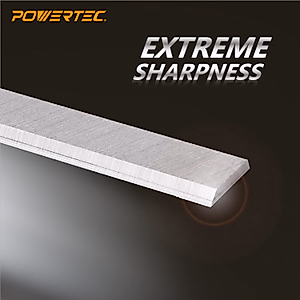 POWERTEC 6-1/8 Inch Jointer Blades for Ridgid JP06000, JP06101, JP0610, Craftsman 21705 Jointer, Replacement for Ridgid AC8600, JE08008, Craftsman 922995 Jointer Knives, Set of 6 (14802DD)