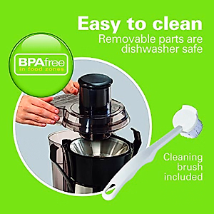 Hamilton Beach 67608 Big Mouth Juice Extractor, Stainless Steel (Discontinued),Large