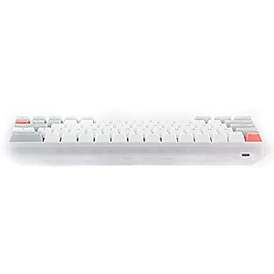 Clack Polycarbonate Mechanical Keyboard - Cherry MX Reds - Hot swappable - GK64