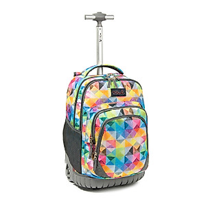 Tilami Rolling Backpack Armor Luggage School Travel Book Laptop 18 Inch Multifunction Wheeled Backpack Students