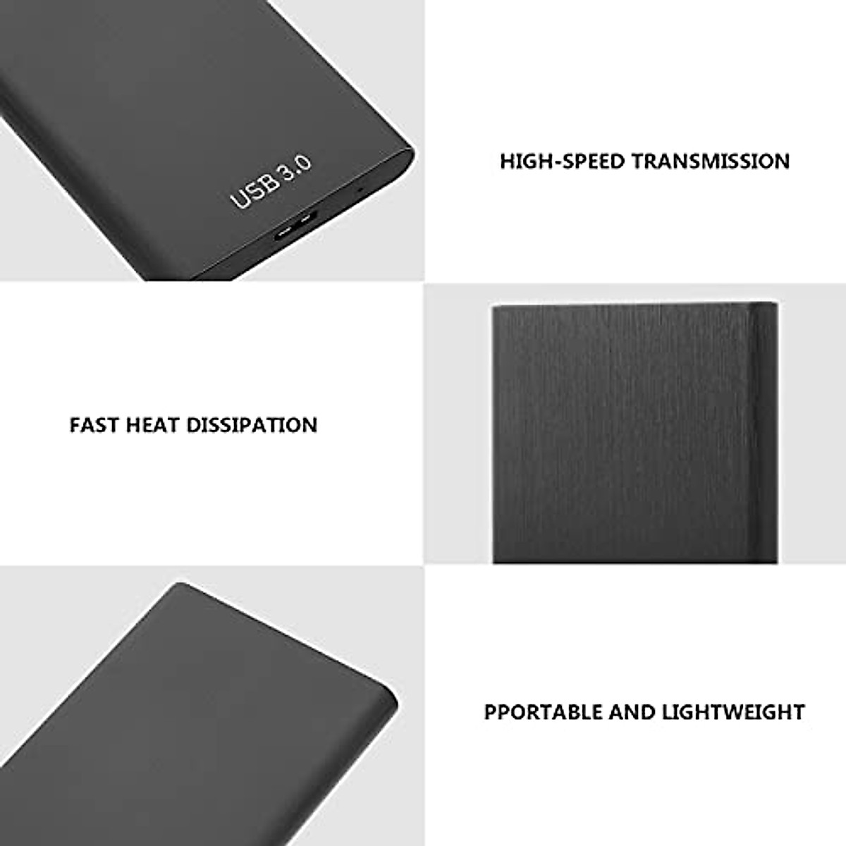 SOLUSTRE External Hard Drive Pc External Hard Drive 5 Pieces USB3. 0 Mobile Hard Drive USB3. 0 Mobile Hard Drive USB3. 0 Hard Disk Hard Disk HDD External Hard Drive Laptop Hard Drive