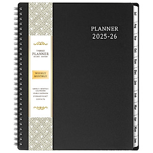 2023 Planner - Jan 2023 - Dec 2023, 8" x 10" (with Twin-Wire Binding), Planner 2023 with Weekly & Monthly Spreads, Strong Twin-Wire Binding, Round Corner, Improving Your Time Management Skill