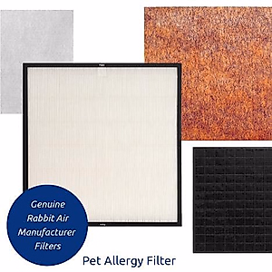 Original Rabbit Air MinusA2 Filter Replacement Kit for Models SPA-700A & SPA-780A/N (with Pet Allergy Customized Filter)