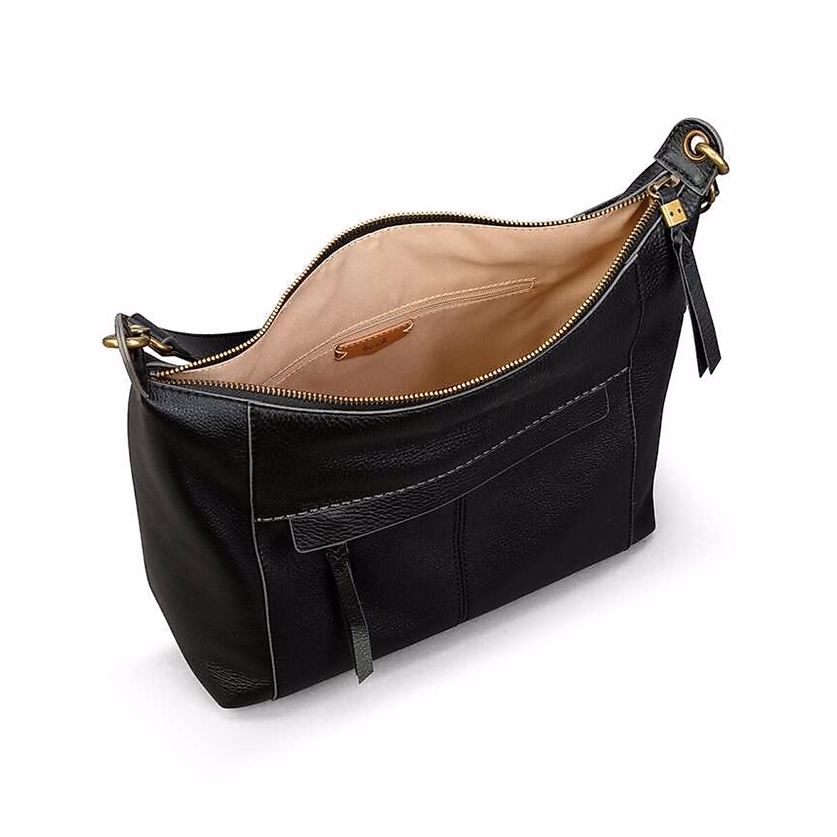 The Sak womens Alameda Hobo Bag In Leather, Black, One Size US