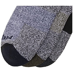 Timberland Men's 4-Pack Comfort No Show Socks, Black, 10/13