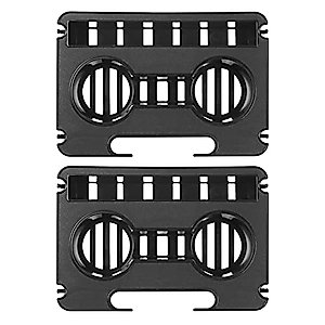 Evron Zero Gravity Chair Tray,Cup Holder for Zero Gravity Lounge Chair,Bag Hanging Design Recliners Cup Holder Tray Clip On Chair Table/Tray for Carrying iPhone/ iPad/Thermos Cup Black 2 Pack