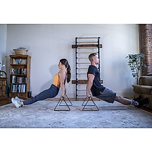 Vita Vibe Wood Parallettes Set 18" - 24" Long (24" Long)