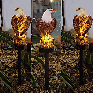 Solar Eagles Ground Plug Lawn Lamp Outdoor Courtyard Garden Decoration Lamp Solar Lights Outdoor Garden Home Decor Outdoor Patio Supplies Animal Elements Designed Glowing Lights