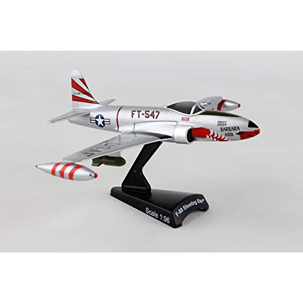 Daron Postage Stamp F-80 Shooting Star Evil Eye Fleagle/Miss Barbara Ann 1/96 Scale, Silver
