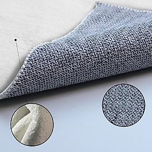 Red Christmas Round Area Rug 4ft Buffalo Plaid Farmhouse Snowflake Washable Outdoor Indoor Carpet Runner Rug for Bedroom,Kitchen,Bathroom,Living/Dining/Laundry Room,Office Large Bath Door Floor Mat